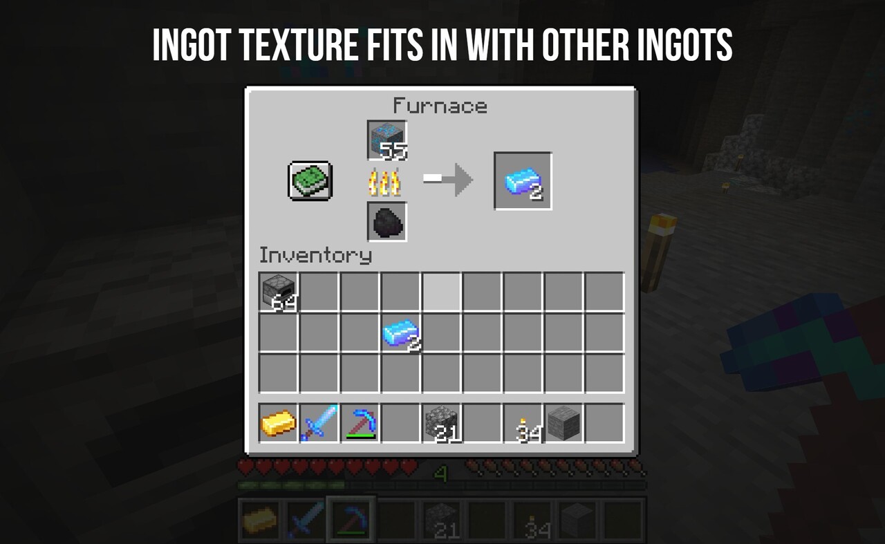 Iron Lumite (Retextured Iron Minecraft Texture Pack