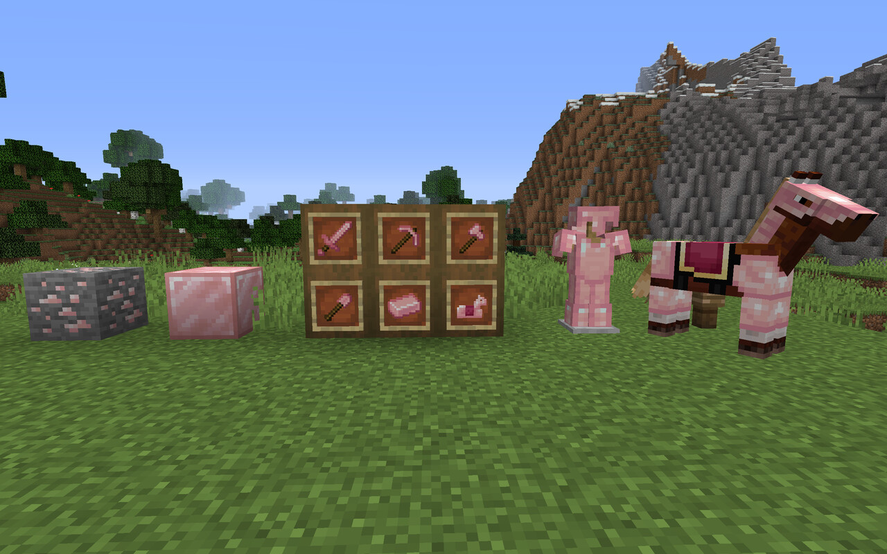 Rose Gold | Replacement to Diamonds Minecraft Texture Pack