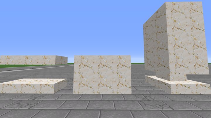 Smooth Quartz into Gilded Quartz. Minecraft Texture Pack