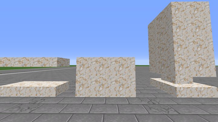 Smooth Quartz into Gilded Quartz. Minecraft Texture Pack