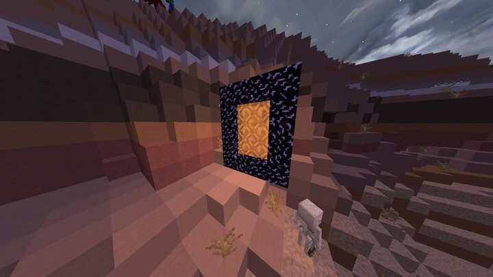 Biome Nether Portal [New portals color] Minecraft Texture Pack