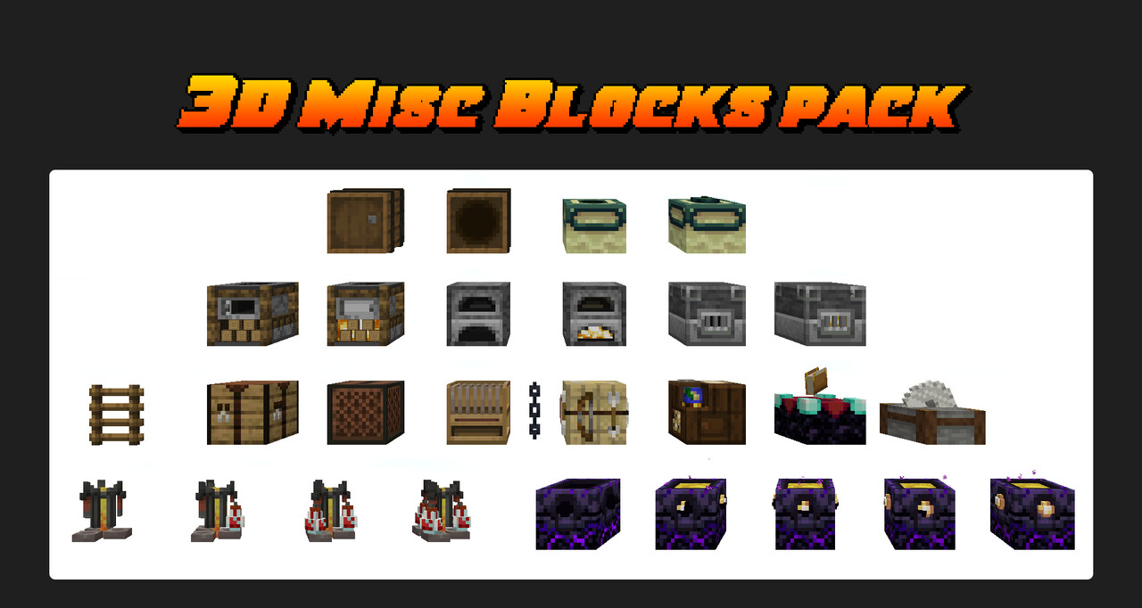 Pablo's 3D Addons Minecraft Texture Pack