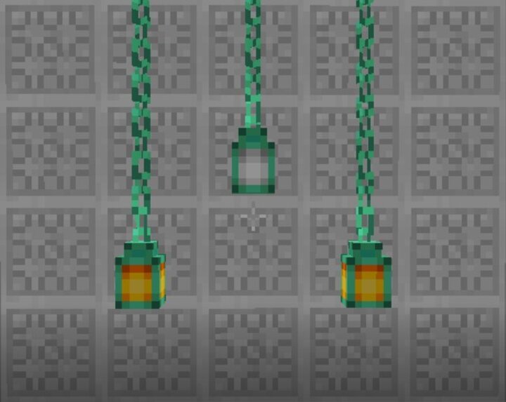Oxidized Copper Lanterns Minecraft Texture Pack