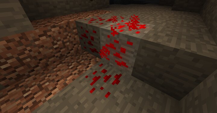 Glowing Redstone Ore (Classic) Minecraft Texture Pack
