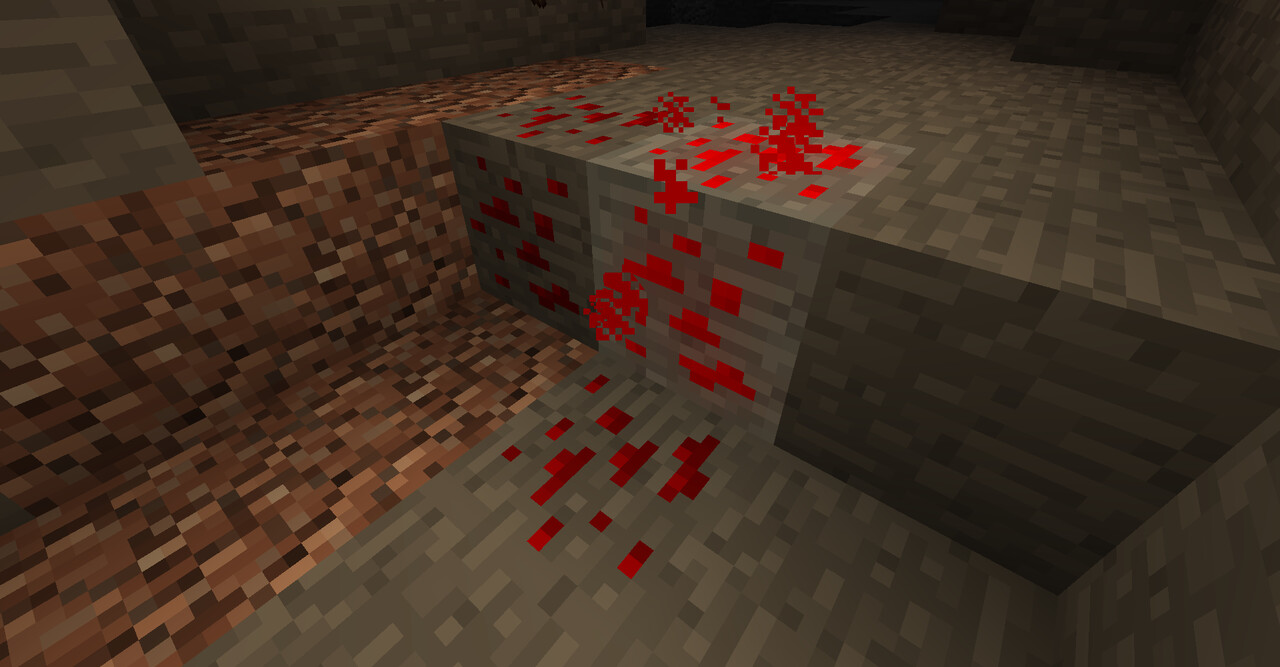 Glowing Redstone Ore (Classic) Minecraft Texture Pack