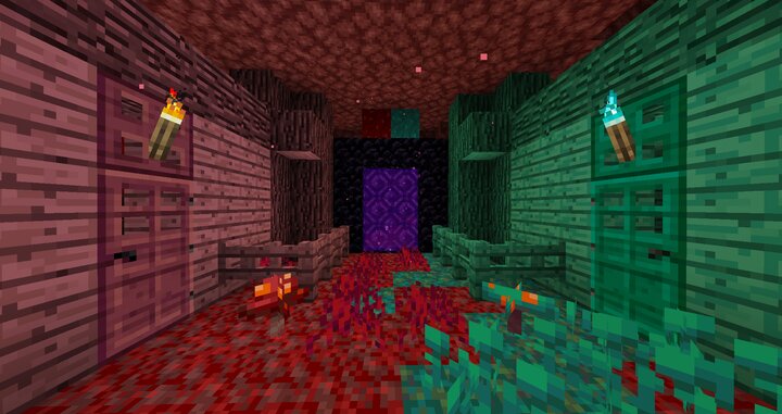 Nether wood in old style Minecraft Texture Pack