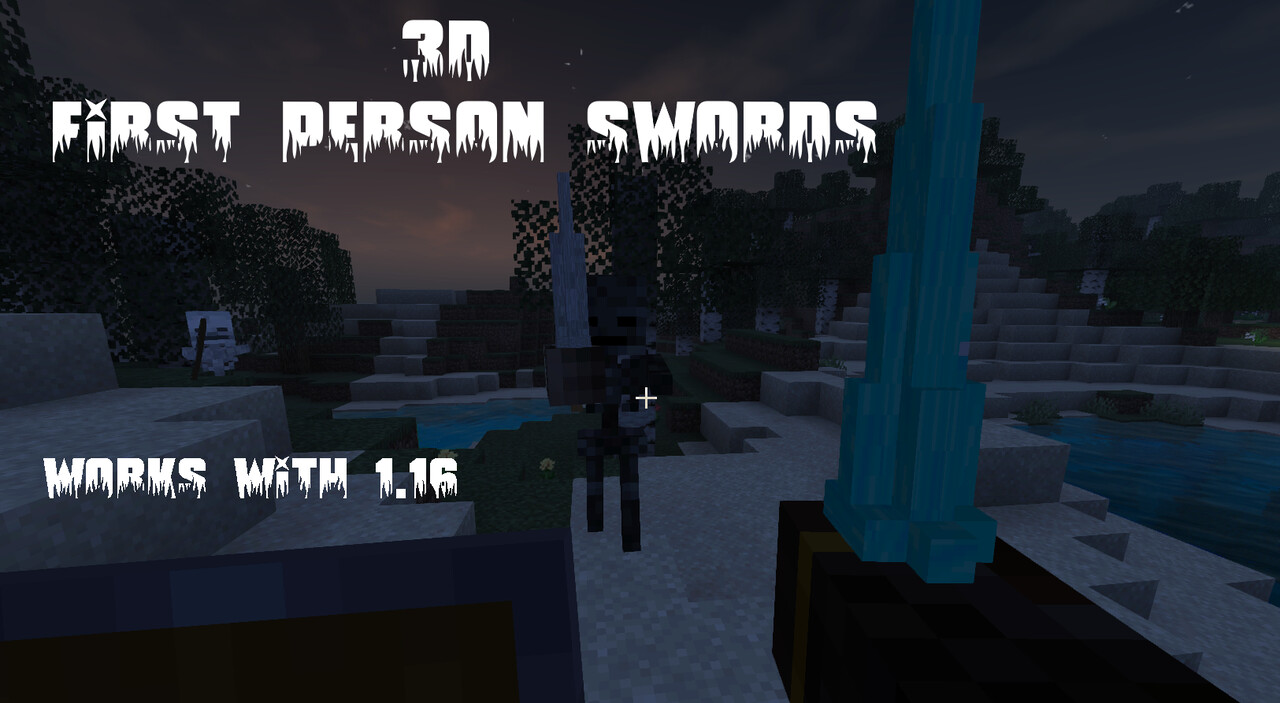 3D First Person swords Remastered Minecraft Texture Pack