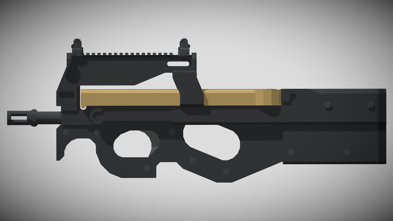 3D GUNS | P90! (1.12+) Minecraft Texture Pack