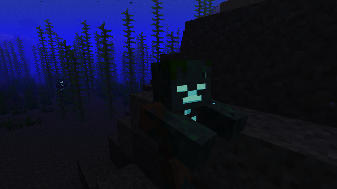 Glowing Drowned Mobs (Optifine) Minecraft Texture Pack