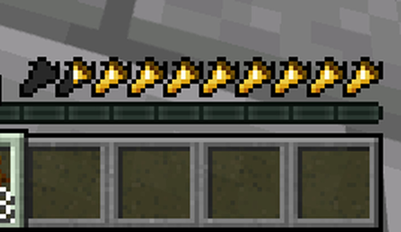 Golden carrots hunger bar Minecraft Texture Pack