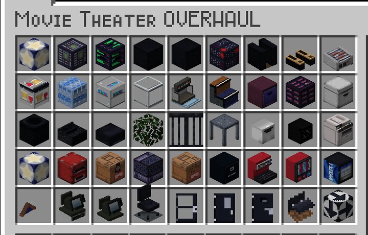 Movie Theater OVERHAUL Minecraft Texture Pack