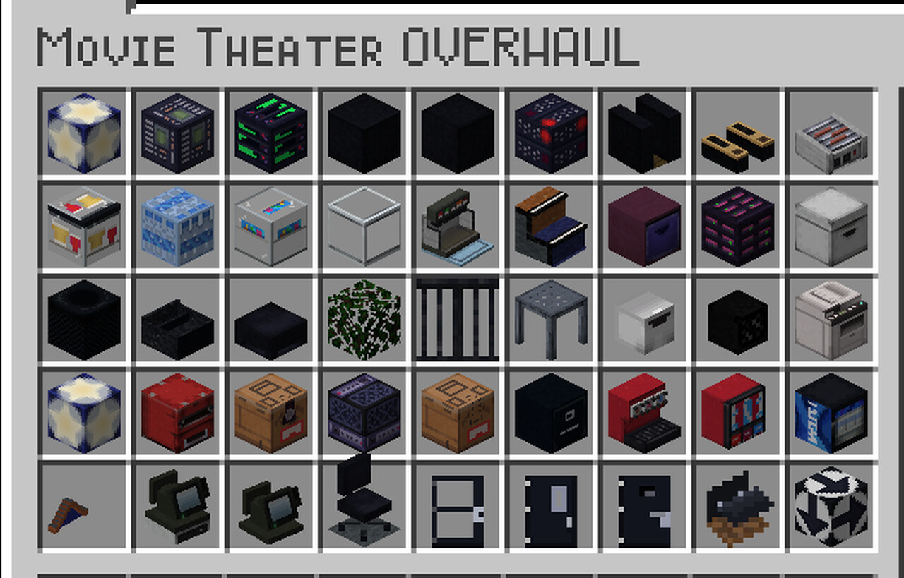 Movie Theater OVERHAUL Minecraft Texture Pack