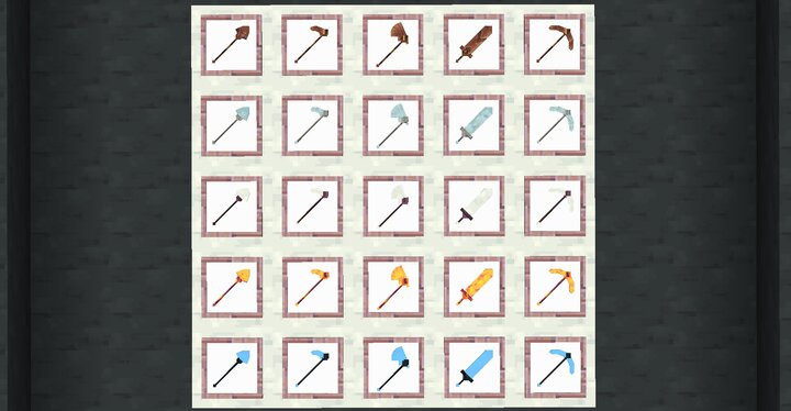 The Aegis - 3D Tool Models Minecraft Texture Pack
