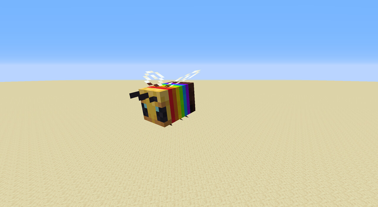 Bees with Pride Flags Minecraft Texture Pack