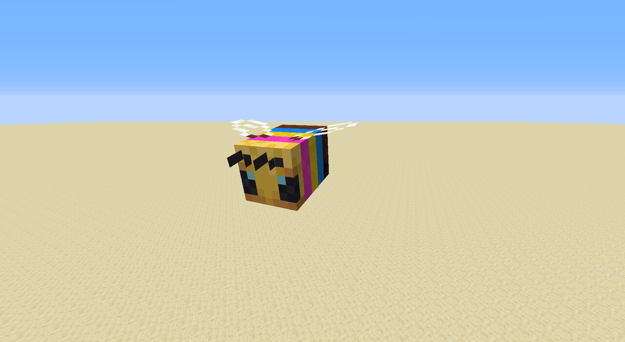 Bees with Pride Flags Minecraft Texture Pack