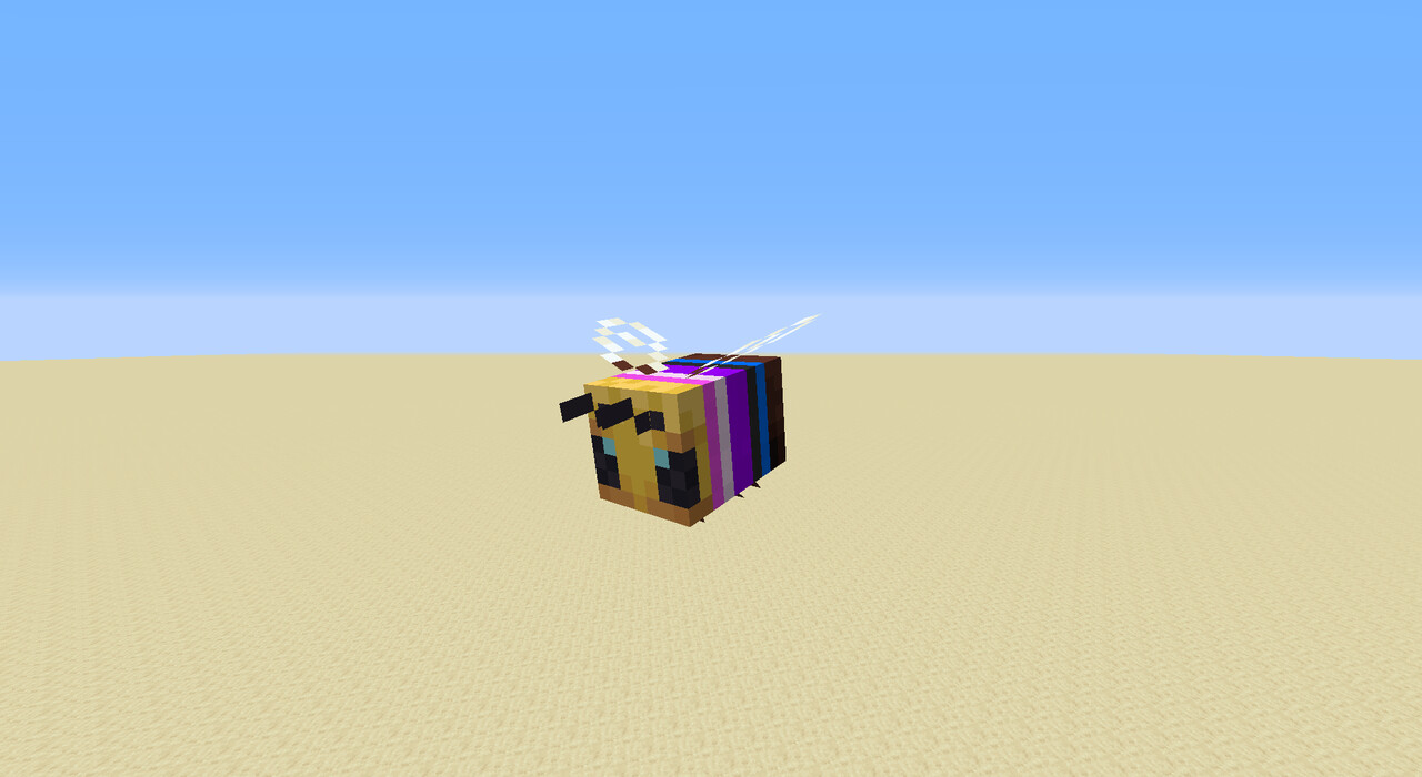 Bees with Pride Flags Minecraft Texture Pack