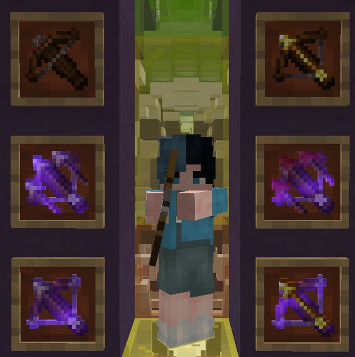 New Bow and CrossBow's arrows Minecraft Texture Pack