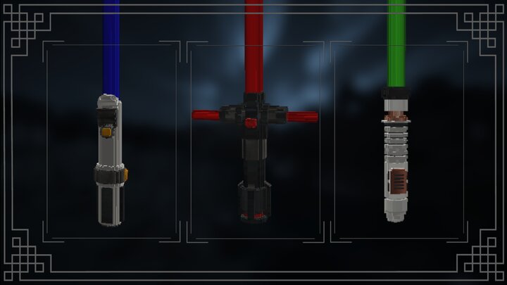 Star Wars: 3D Lightsabers [1.16+] by Hemingway Minecraft Texture Pack