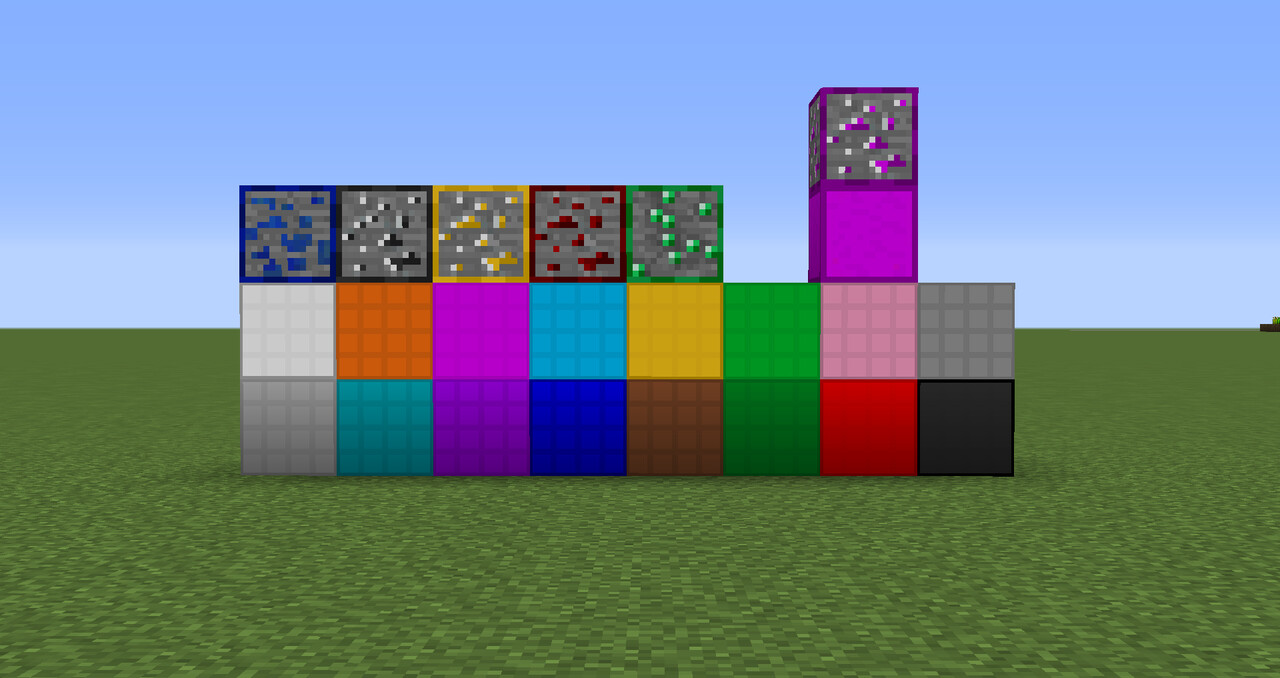 Magenta Diamonds and Saturated Textures Pack Minecraft Texture Pack