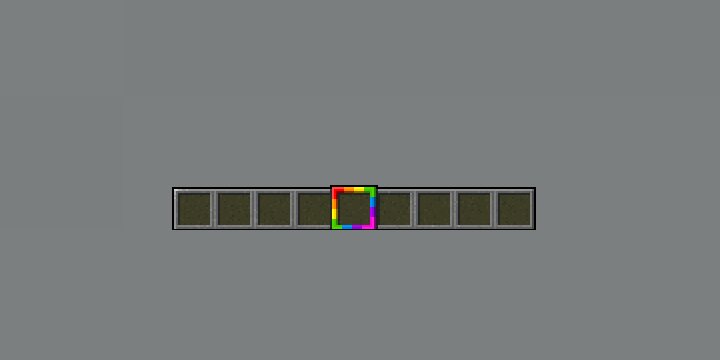 Rainbow Hotbar Selector Minecraft Texture Pack