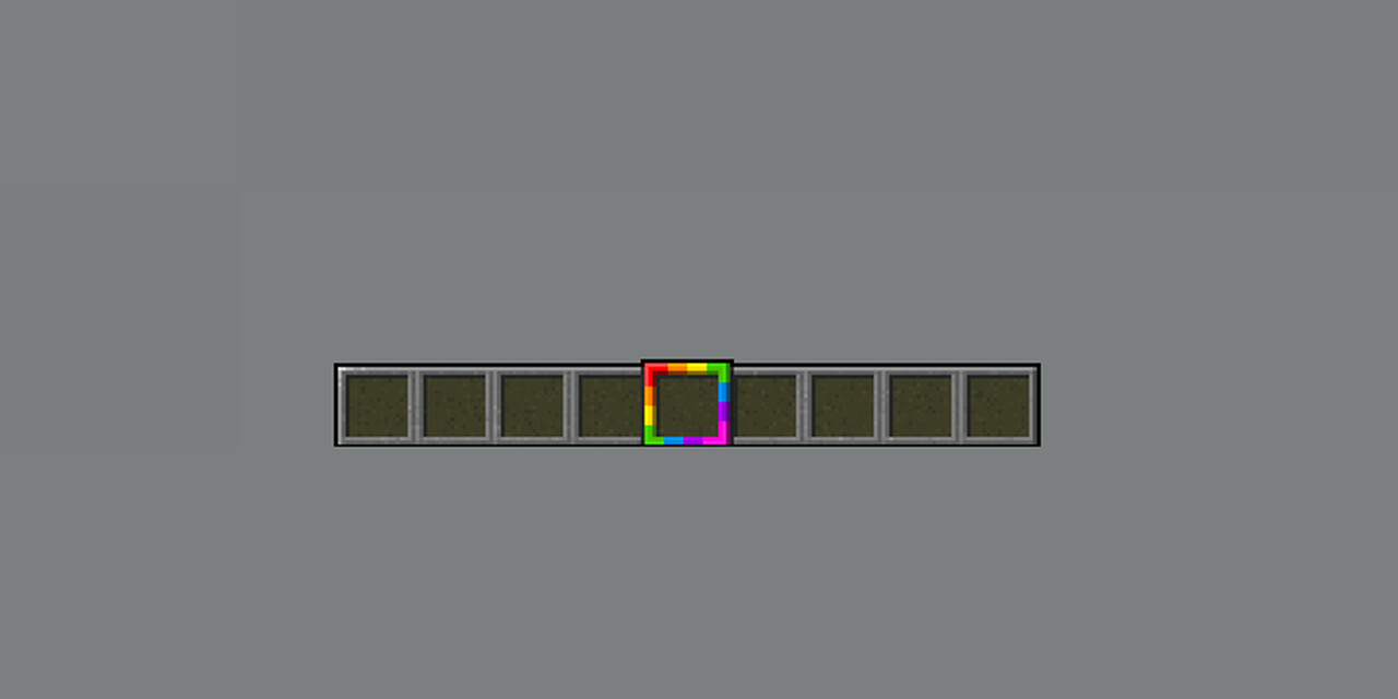 Rainbow Hotbar Selector Minecraft Texture Pack