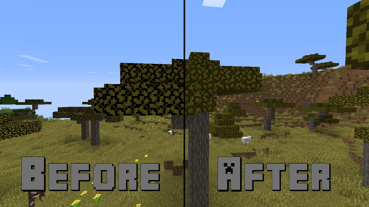 Better Fast Graphics Leaves Minecraft Texture Pack