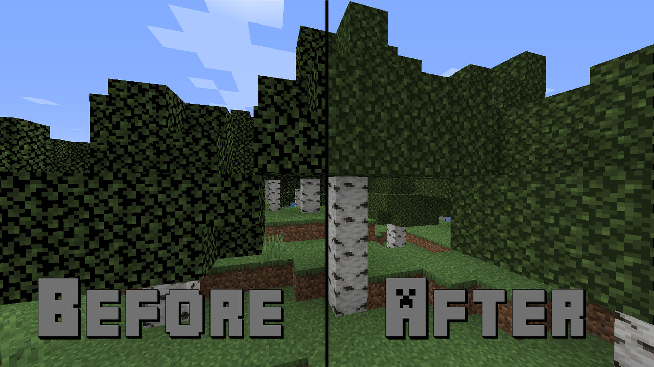 Better Fast Graphics Leaves Minecraft Texture Pack