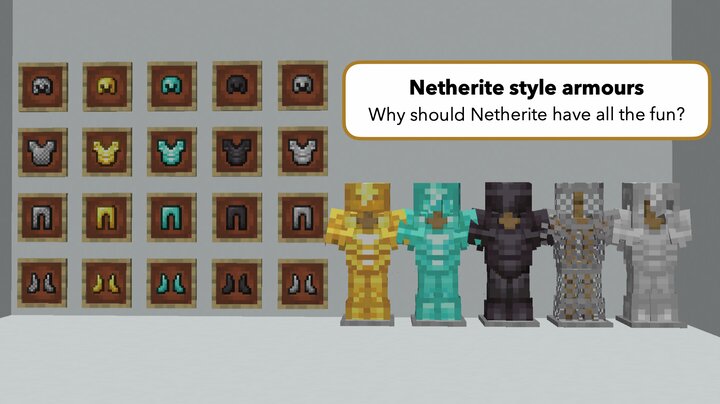 Netherite Style Armours 1 20 2 1 20 1 1 20 1 19 2 1 19 1 1 19 1 18 1 17 