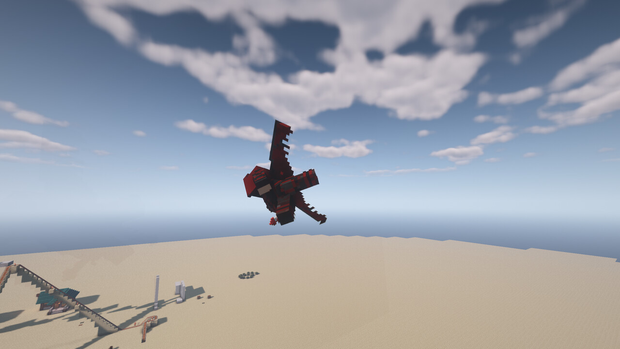 Elytra - Red Phantom wings Minecraft Texture Pack