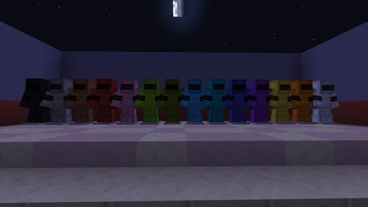 Among us Armor Minecraft Texture Pack