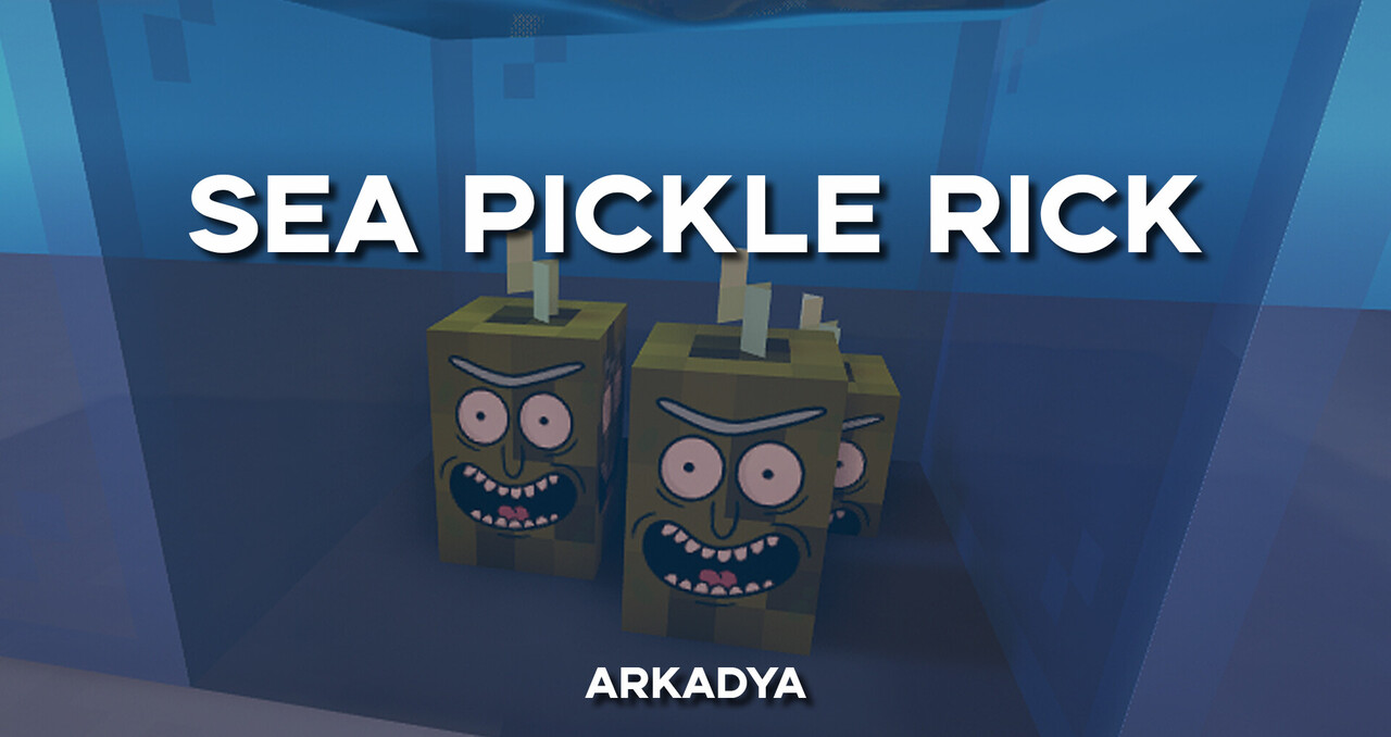 SEA PICKLE RICK Minecraft Texture Pack