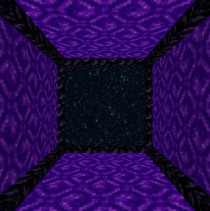Thick Nether Portal Blocks (8px & 16px) Minecraft Texture Pack