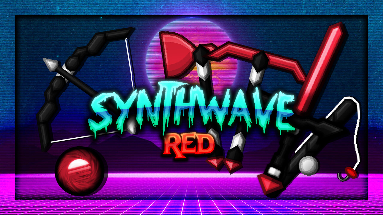Synthwave V2 RED [256x] Pack Minecraft Texture Pack