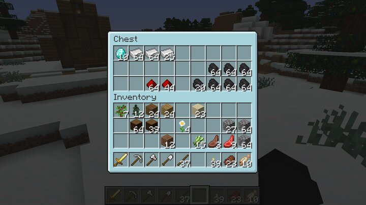 Default Light Blue GUI Minecraft Texture Pack