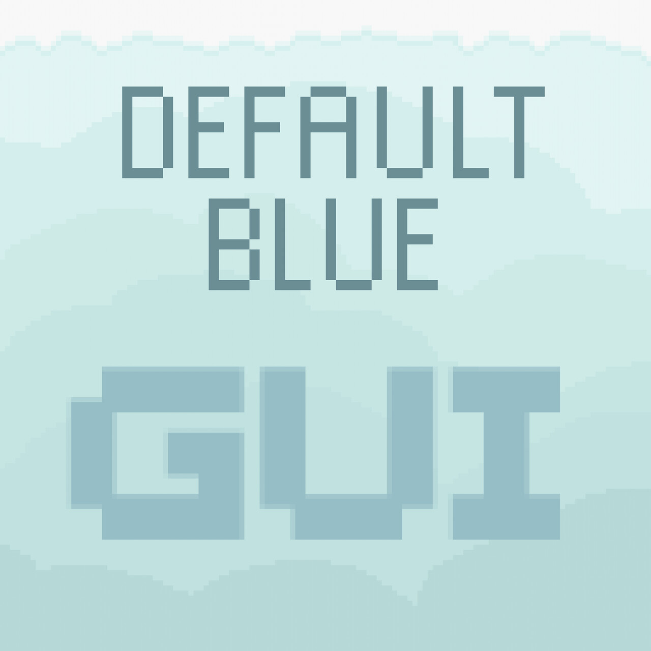 Default Light Blue GUI Minecraft Texture Pack