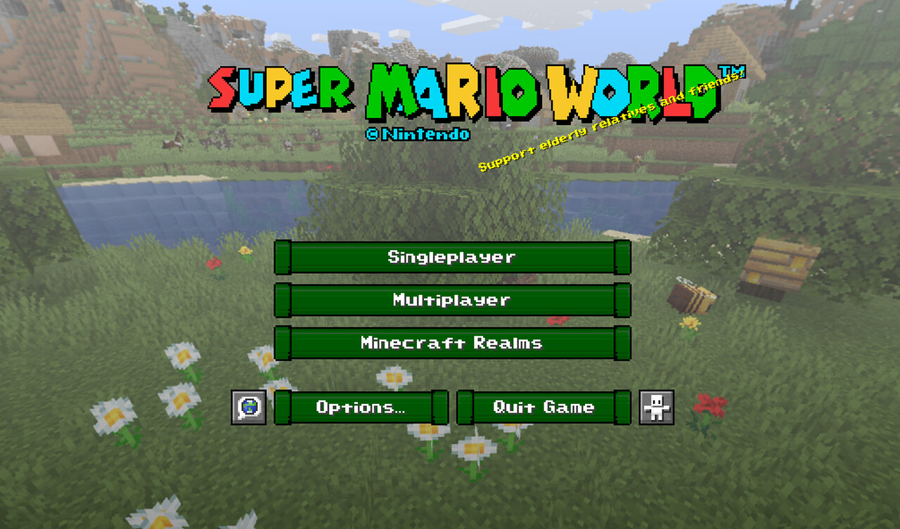 Super Mario World 1.15.2 Minecraft Texture Pack