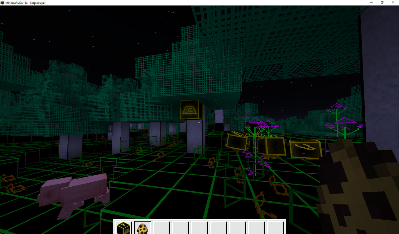 Polygonal resonance(retrowave) Minecraft Texture Pack