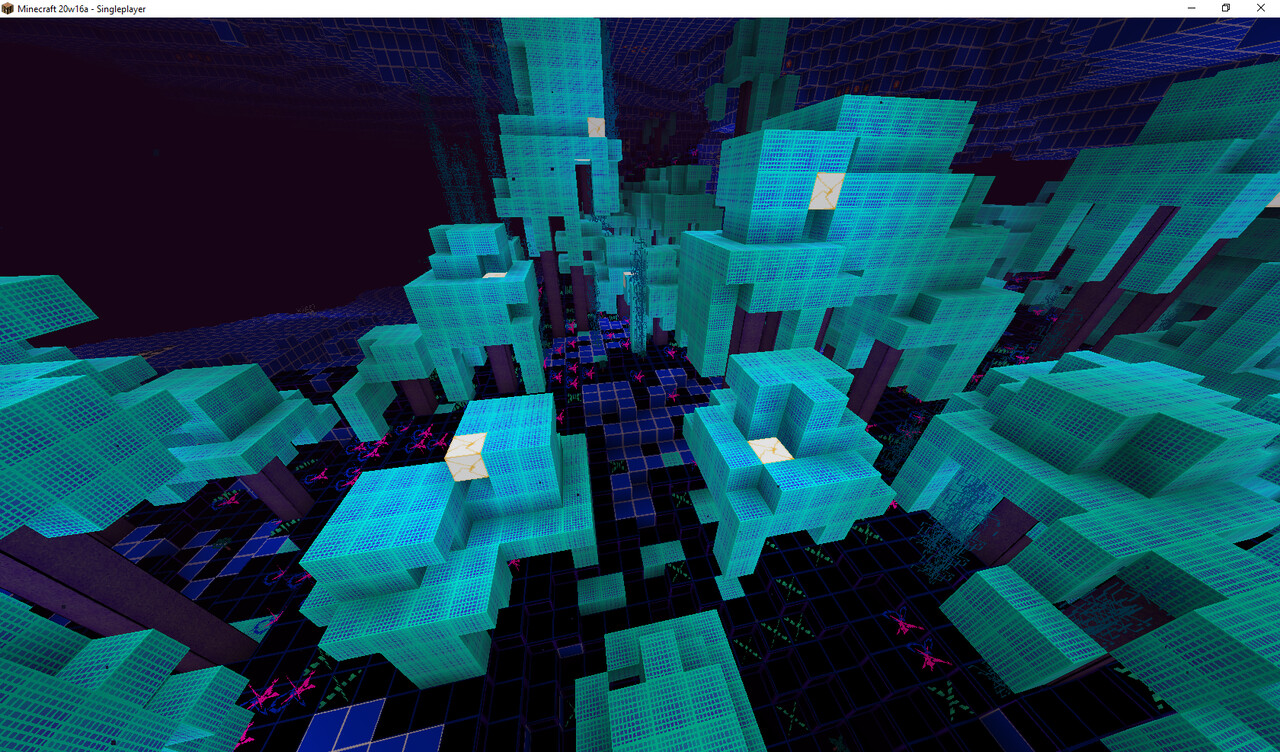 Polygonal resonance(retrowave) Minecraft Texture Pack