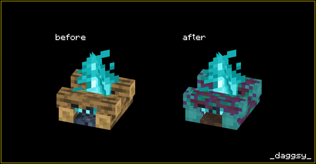 Soul Campfire Minecraft Texture Pack