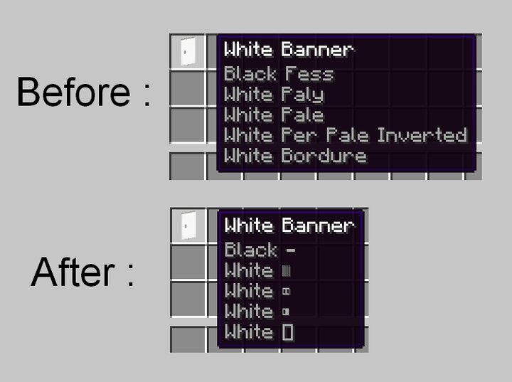 Intuitive Banner Pattern Names Minecraft Texture Pack