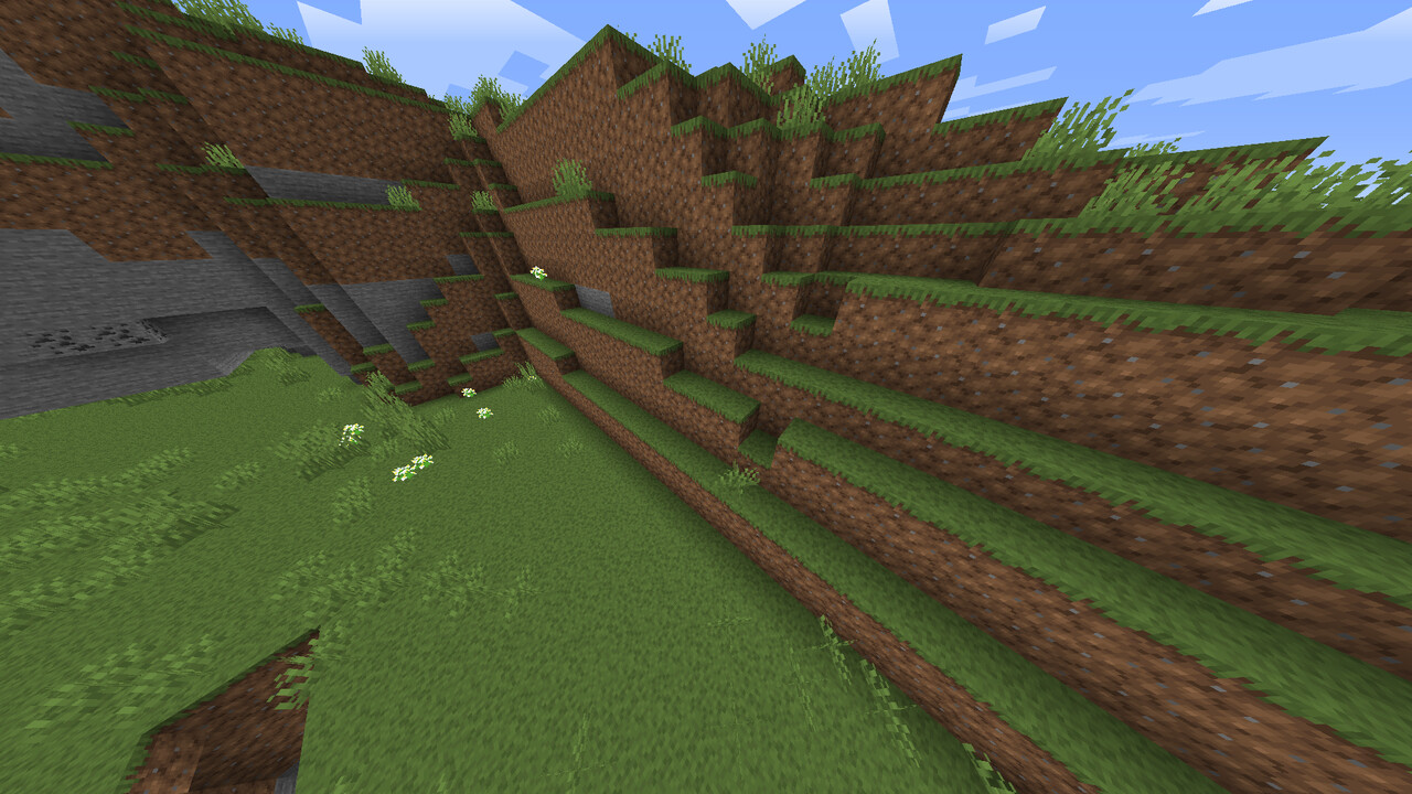 Retextured Dirt and Grass Minecraft Texture Pack