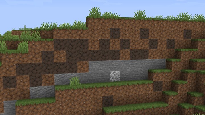 Retextured Dirt and Grass Minecraft Texture Pack