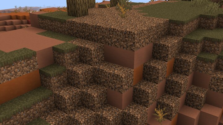 Retextured Dirt and Grass Minecraft Texture Pack