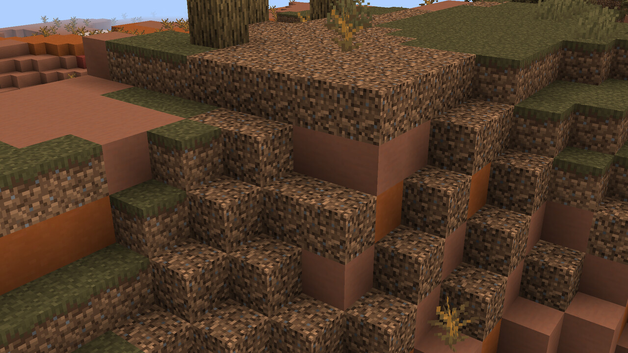 Retextured Dirt and Grass Minecraft Texture Pack