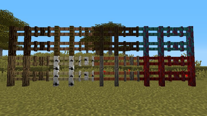fancy fences Minecraft Texture Pack
