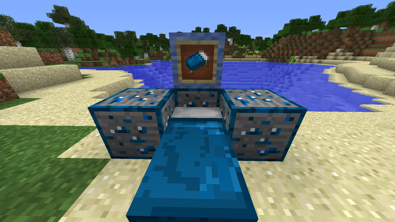 Dark Blue Theme Minecraft Texture Pack