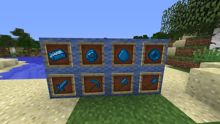 Dark Blue Theme Minecraft Texture Pack