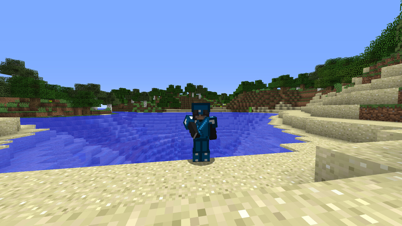 Dark Blue Theme Minecraft Texture Pack