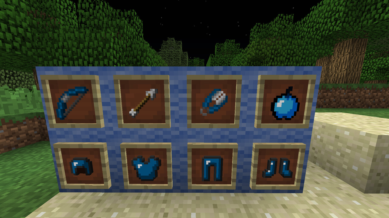 Dark Blue Theme Minecraft Texture Pack