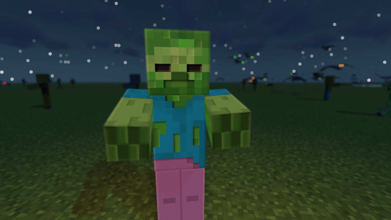 Vanilla 3D Layers + Random Colored Mobs 1.15 Minecraft Texture Pack